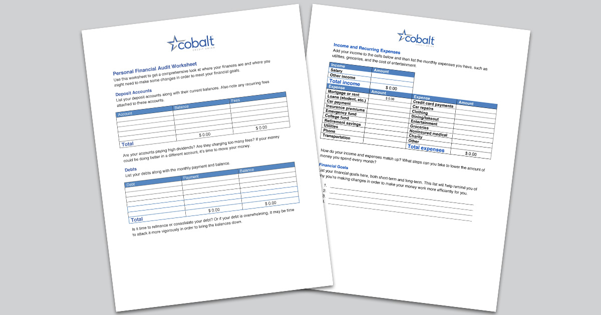 Financial Audit Worksheet | Free Download